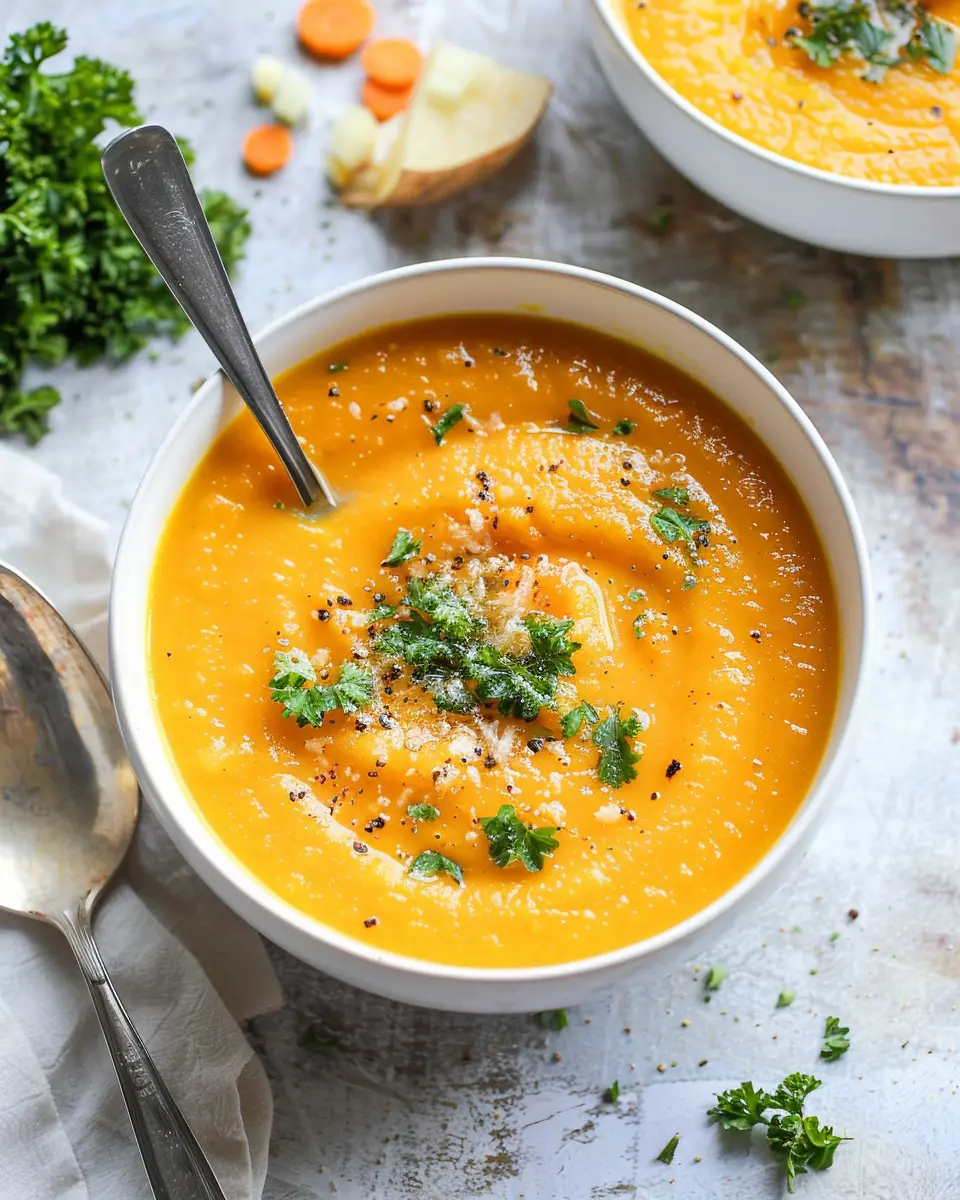 Carrot and Celery Root Soup